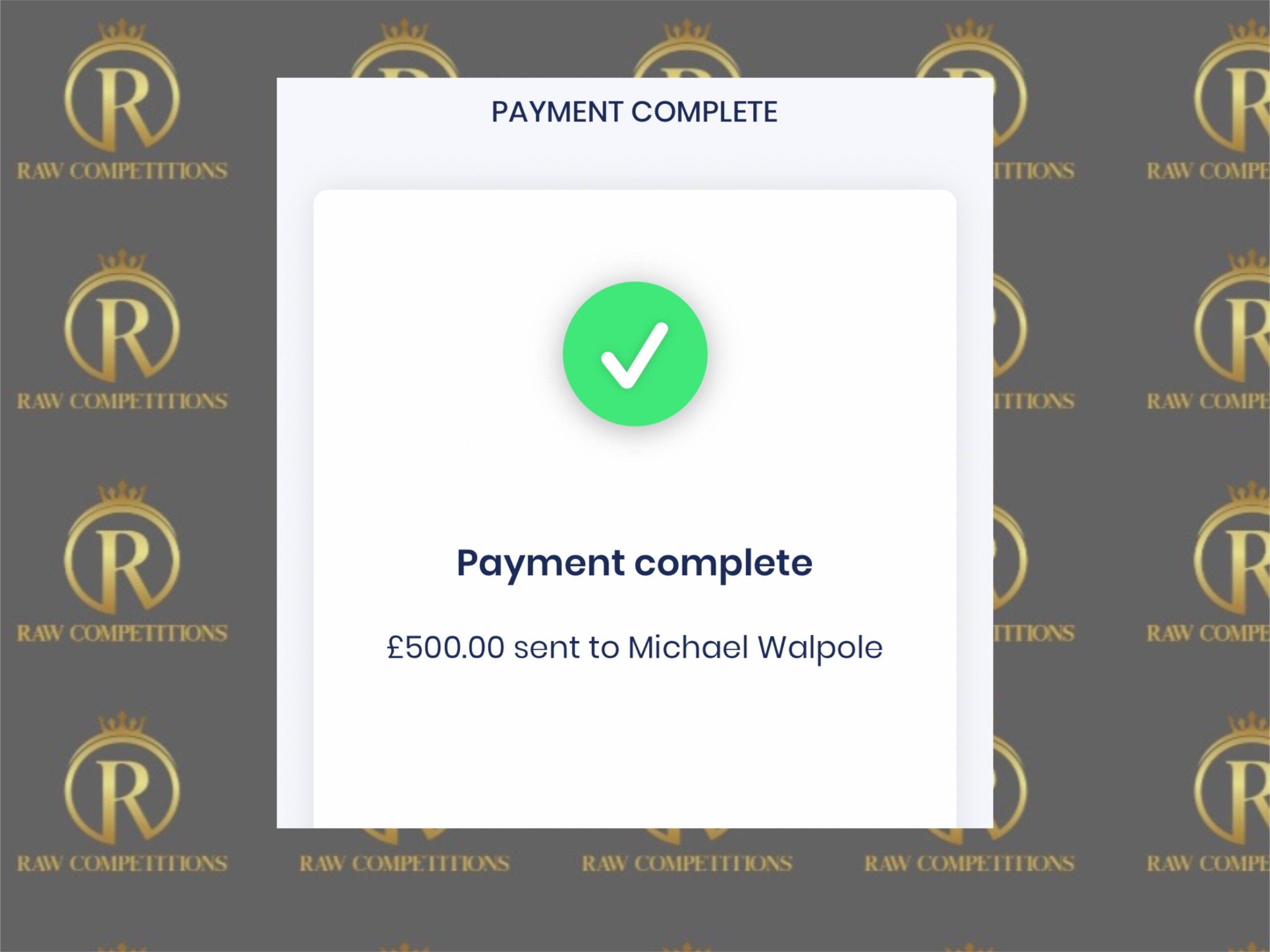 Michael Walpole - Raw Competitions