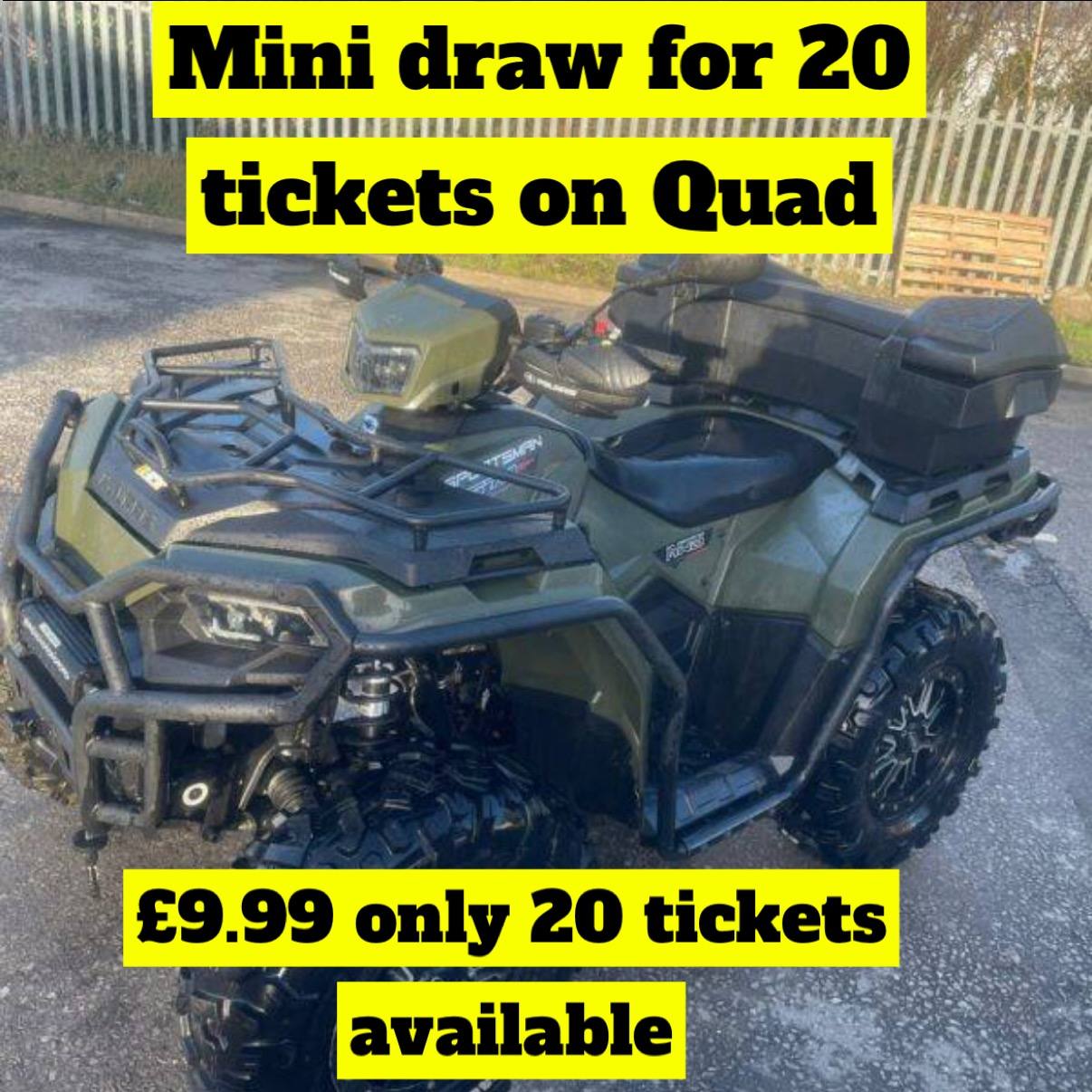 Mini draw #3 to win 20 tickets on Polaris Quad - RAW Competitions
